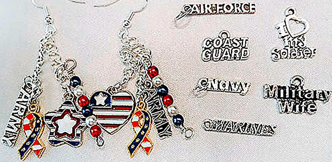 MILITARY EARRINGS, Military Jewelry, Army Earrings, Navy Earrings ...