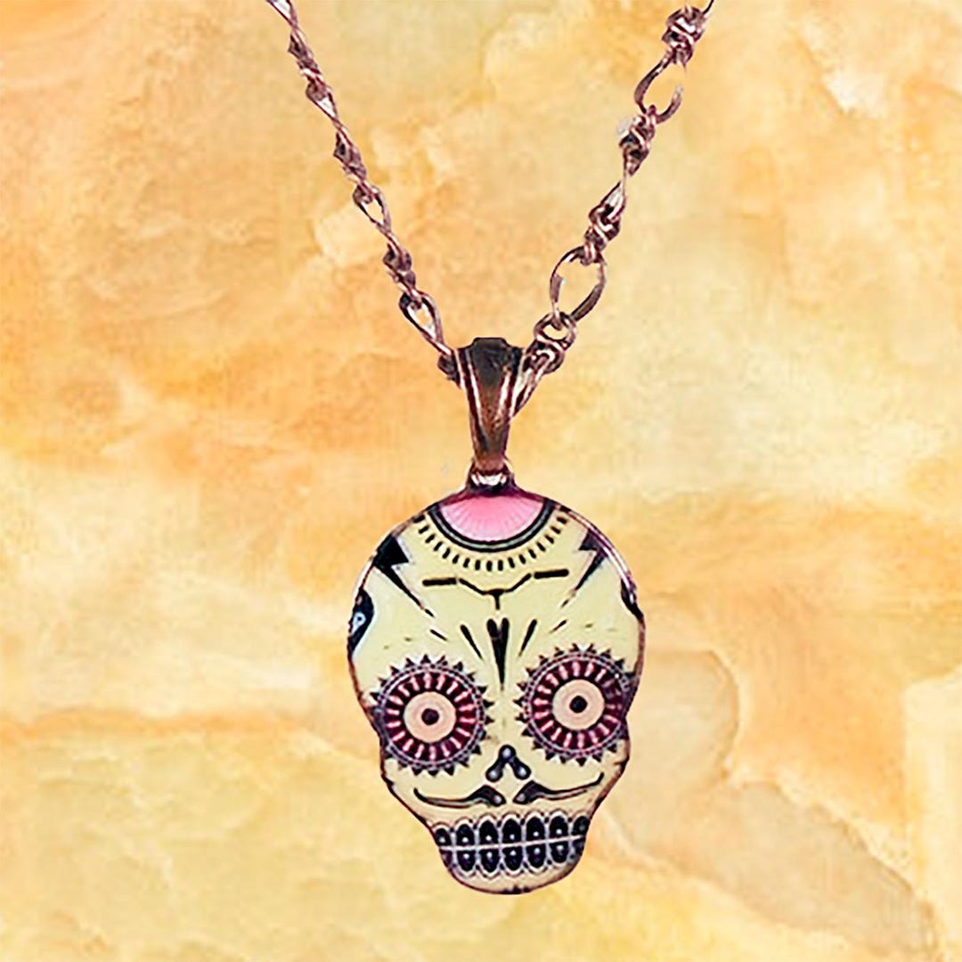 DAY of DEAD NECKLACE, Day of the Dead, Day of Dead Jewelry, Halloween ...