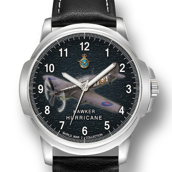 Hawker Hurricane Aircraft Raf Ww2 Mens Gents Wrist Watch | Etsy