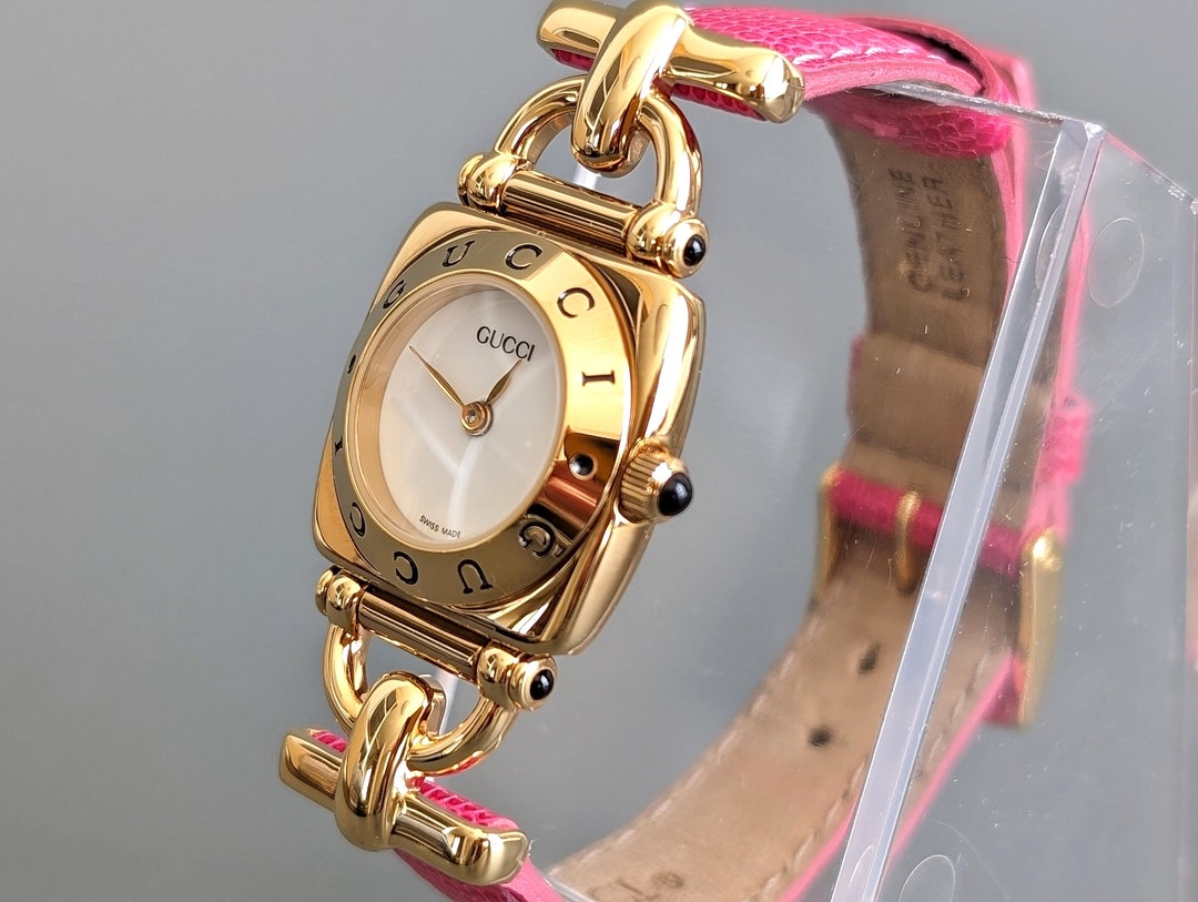 GUCCI 6300L Gold Quartz Women's Watch Wristwatch New Battery - Etsy