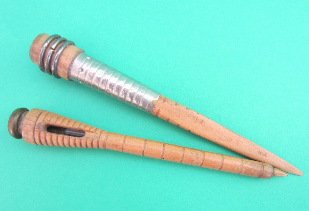 Wooden Pen and Letter Opener Made From Vintage Mill Bobbins - Etsy