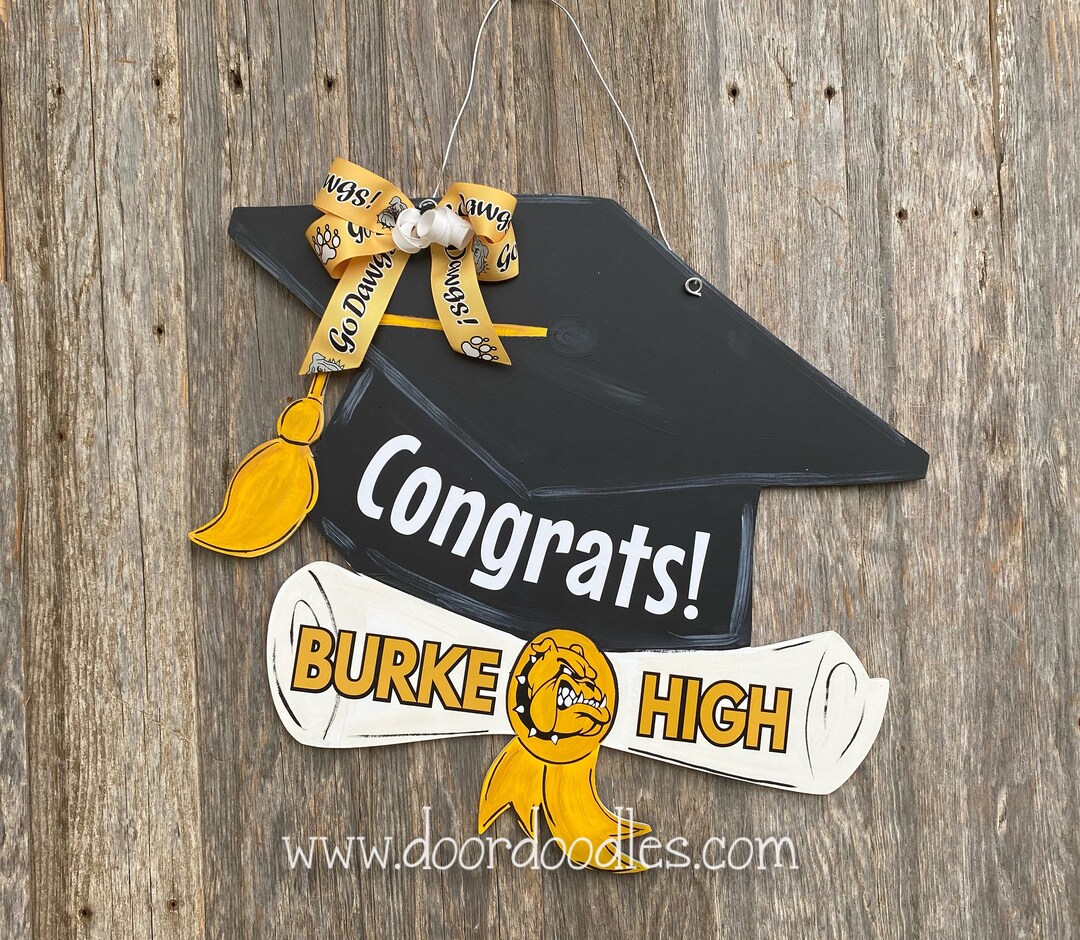 Ships Now! Graduation Hat and Diploma Front Door Hanger - Etsy