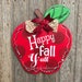 Rustic Apple Door Decoration Hanger Hanging Wreath Back to - Etsy