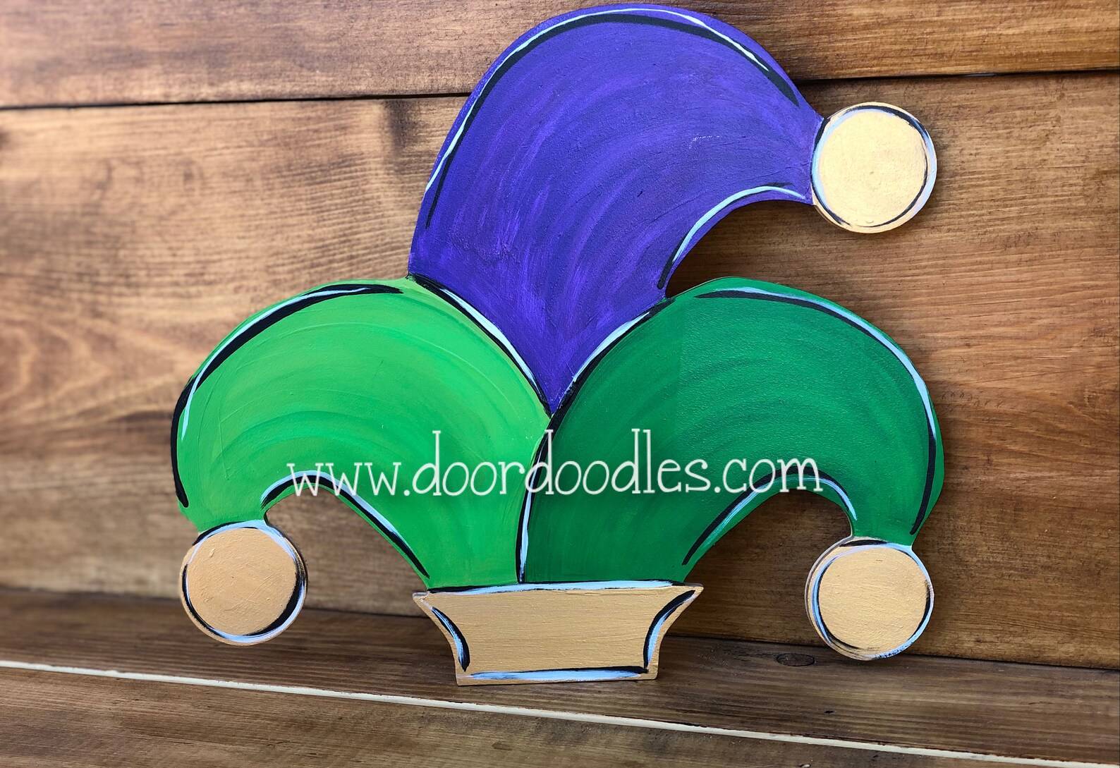 Mardi Gras Jester Hat Wreath Attachment or Garland Accent - Etsy