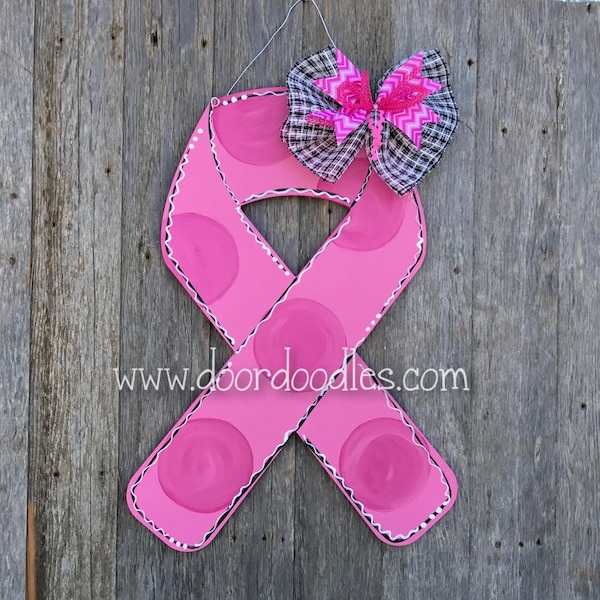 Breast Cancer Wreath - Etsy
