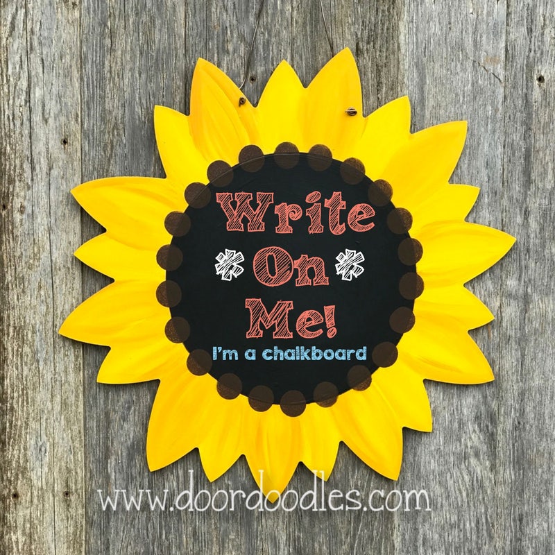 Chalkboard Flower - Etsy