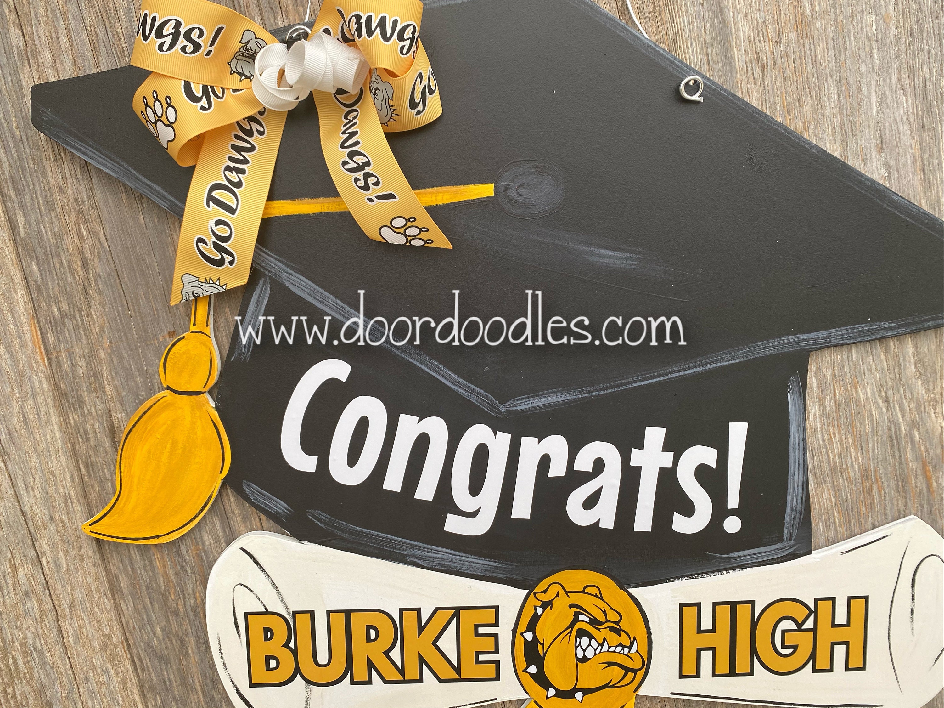 Ships Now Graduation Hat and Diploma Front Door Hanger - Etsy