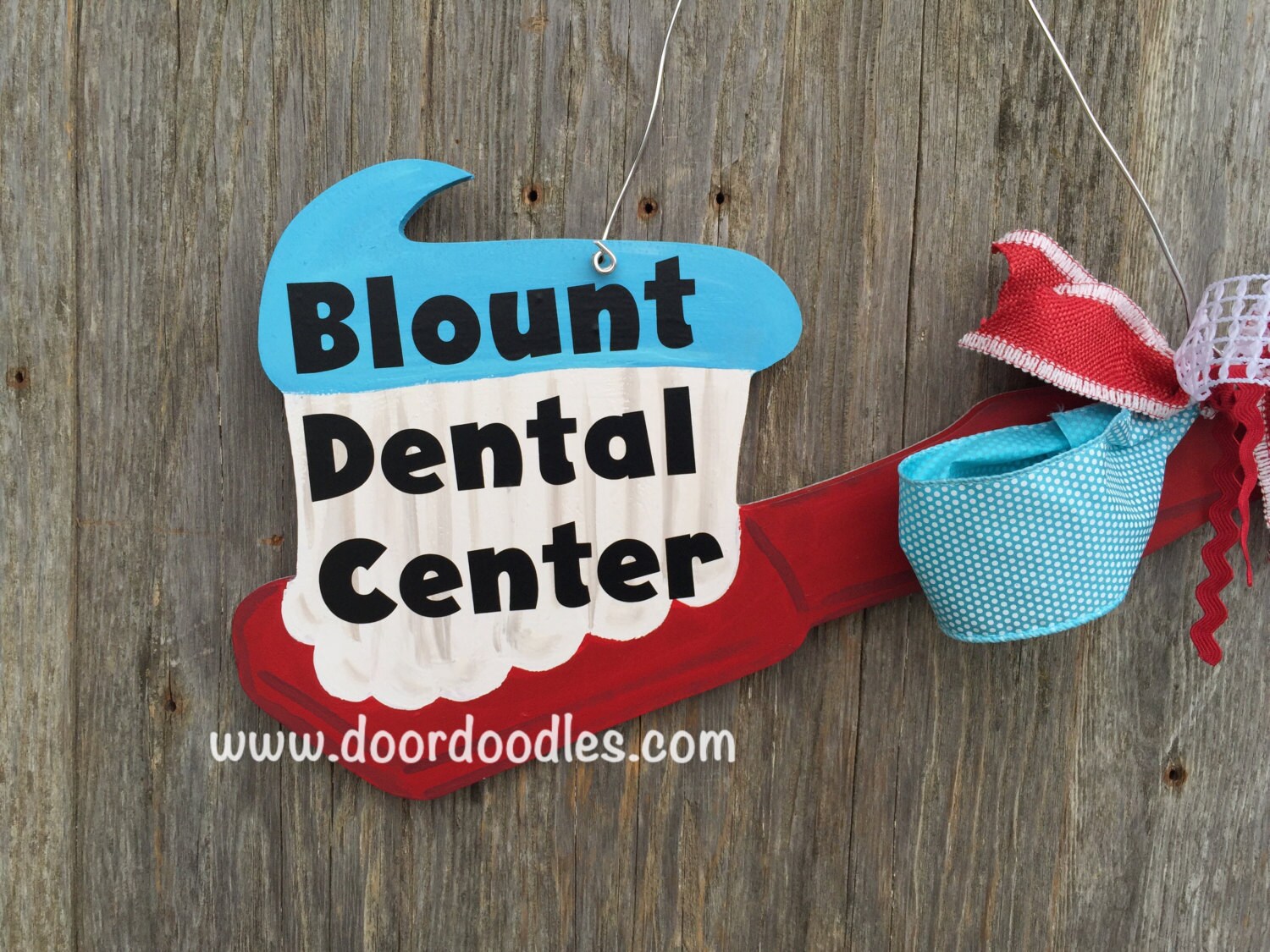 Jumbo Toothbrush Dentist Dental Office Door Decoration Hanger Hanging ...