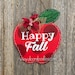 Rustic Apple Door Decoration Hanger Hanging Wreath Back to School - Etsy