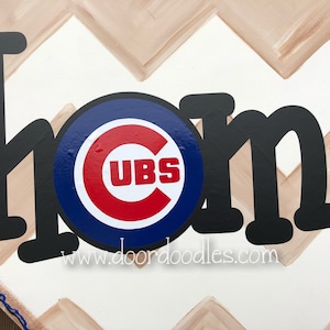 Chicago Cubs JUMBO HUGE HOME Plate Baseball Softball Pentagon Front ...