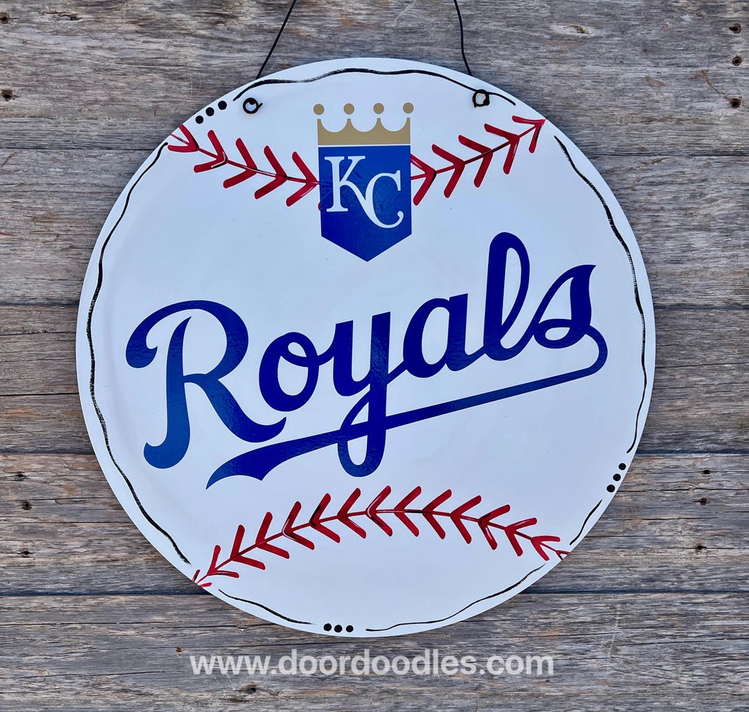 KC Royals Baseball Front Door Decoration Hanging - Etsy