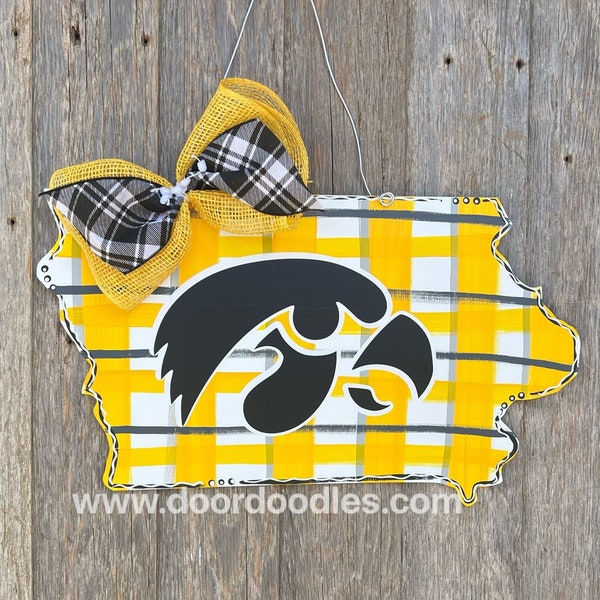Iowa Hawkeye Sign - Etsy