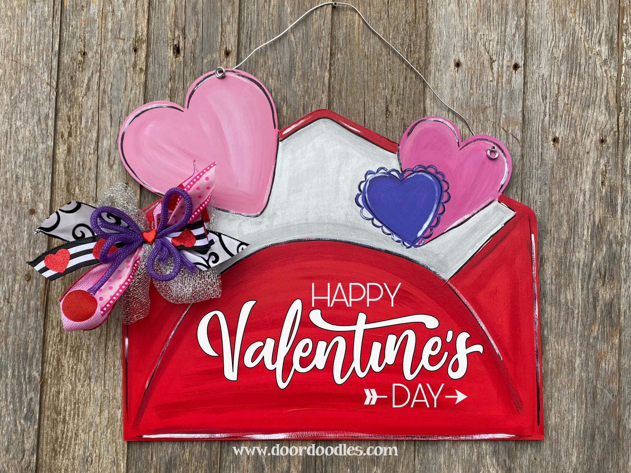Ships Now Valentine's Day Door Hanger Be Mine Envelope - Etsy