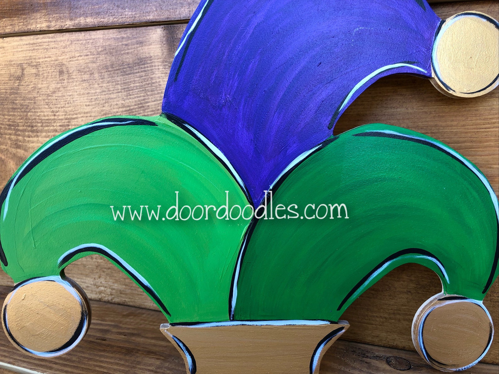 Mardi Gras Jester Hat Wreath Attachment or Garland Accent - Etsy