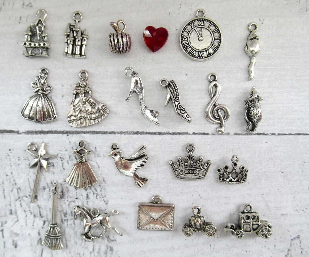Create Your Own Cinderella Themed Fairytale Charm Bracelet - Etsy