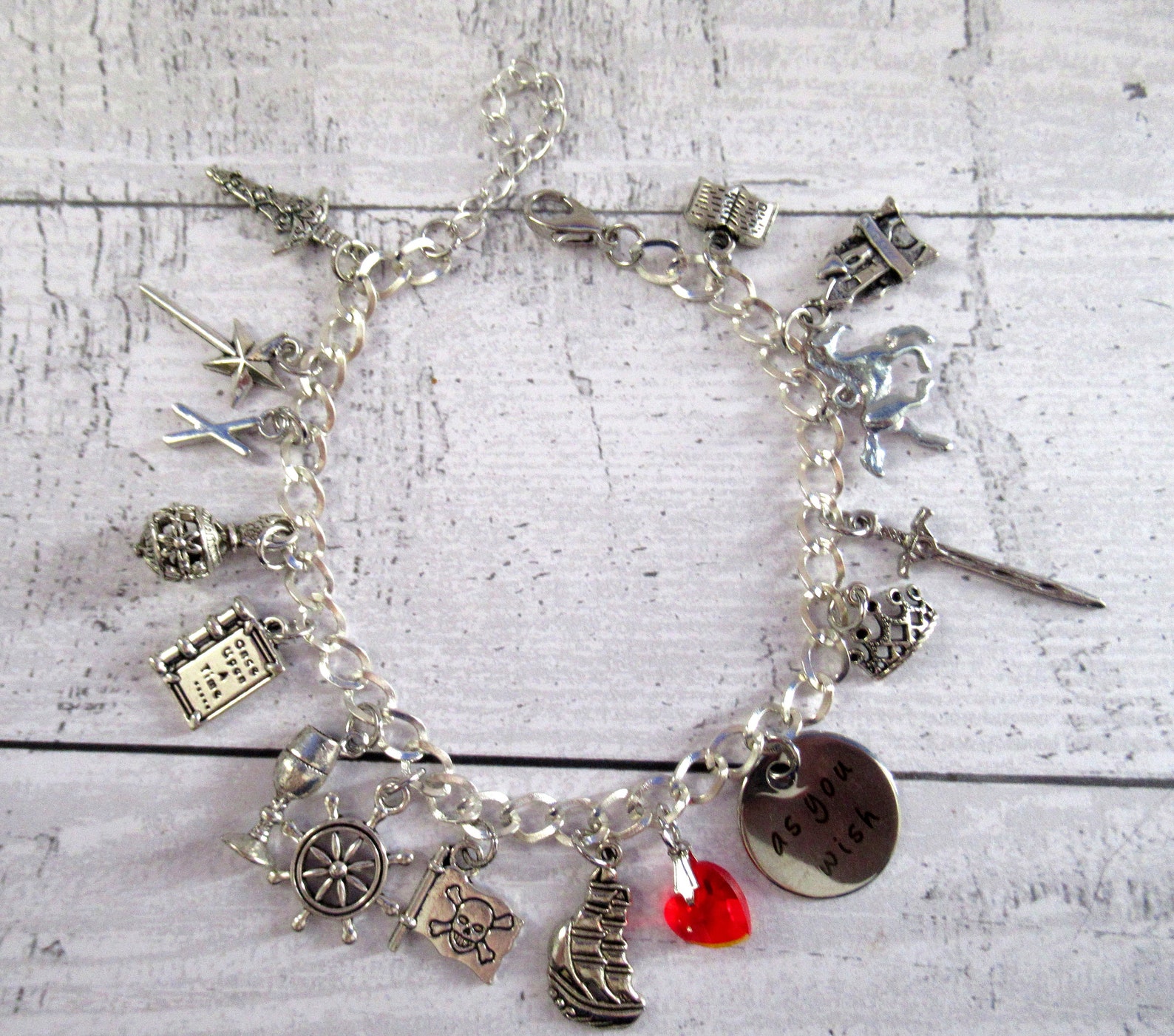 Princess Bride Themed Charm Bracelet With 14 or 16 Charms - Etsy