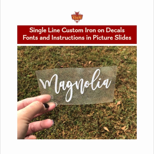 Fancy Letters Decal - Etsy