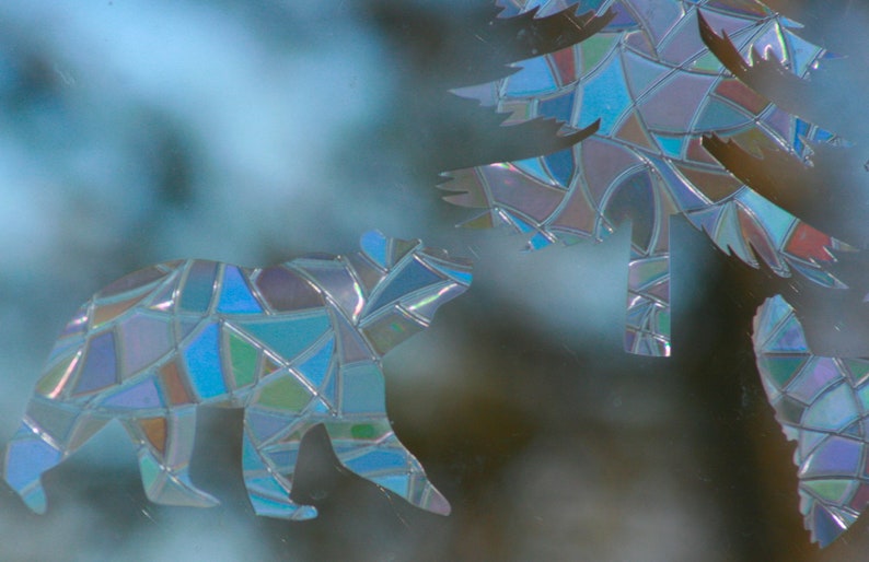 Woodland Animals & Trees Window Clings. Set of 10. Sun | Etsy