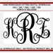 Vine Monogram Letters SVG, JPG, Dxf, EPS, and Png. Digital Download Cut ...