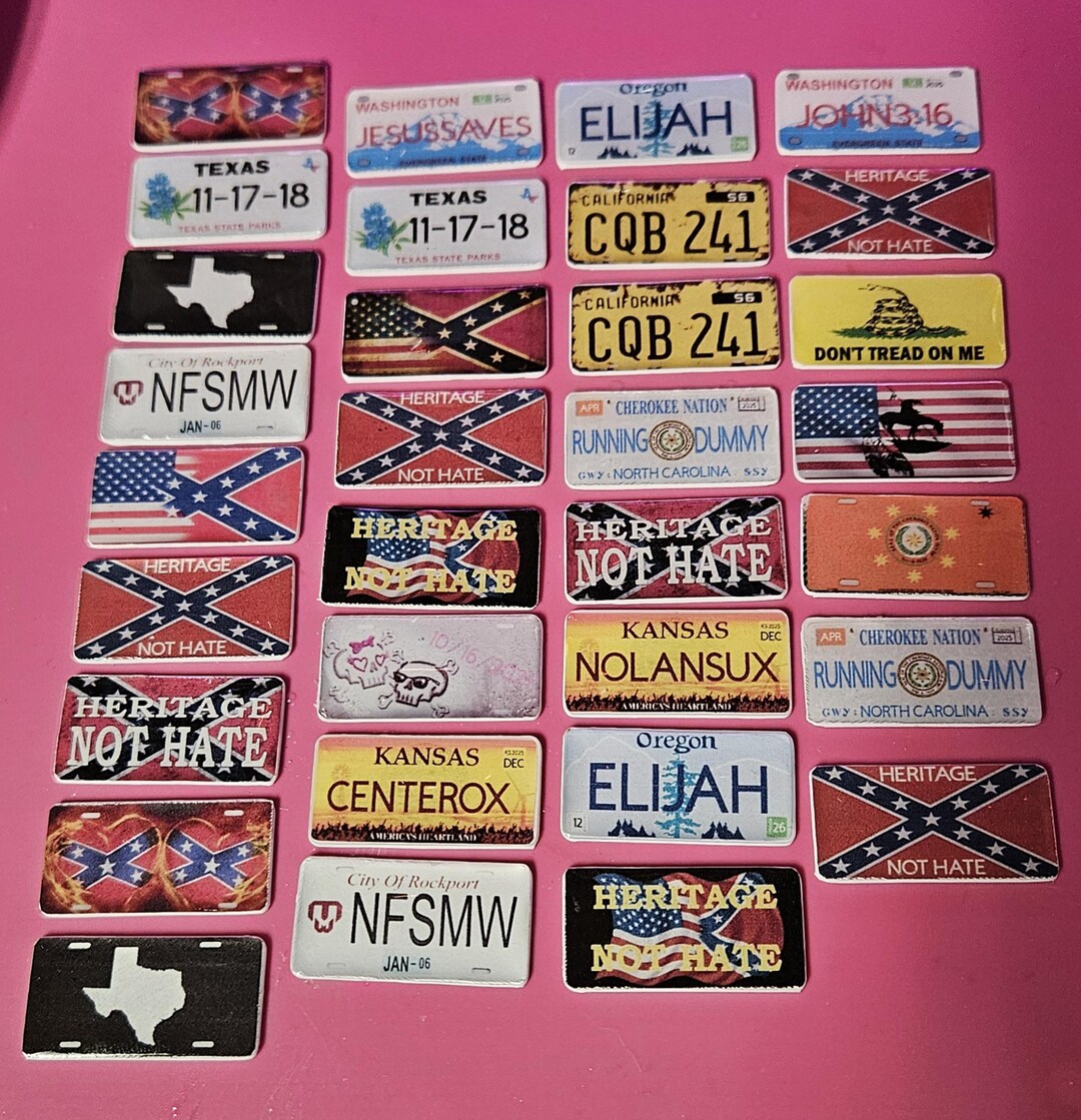 2 10th Scale Rc License Plates - Etsy