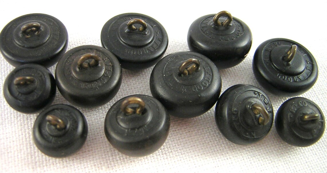 11 Goodyear Rubber 1851 BUTTONS: Civil War Zouave US Federal | Etsy