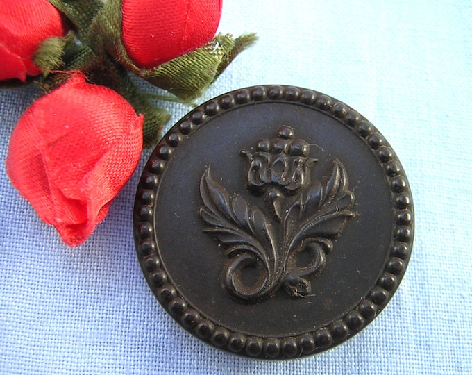 Antique Button, Goodyear's P=T May 6 1851, N.r.co, Medium, Flower, Very ...