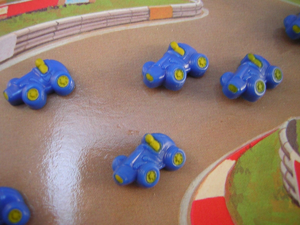 Avon 1983 Roaring Racing Car Buttons, Original Presentation Card, 6 ...