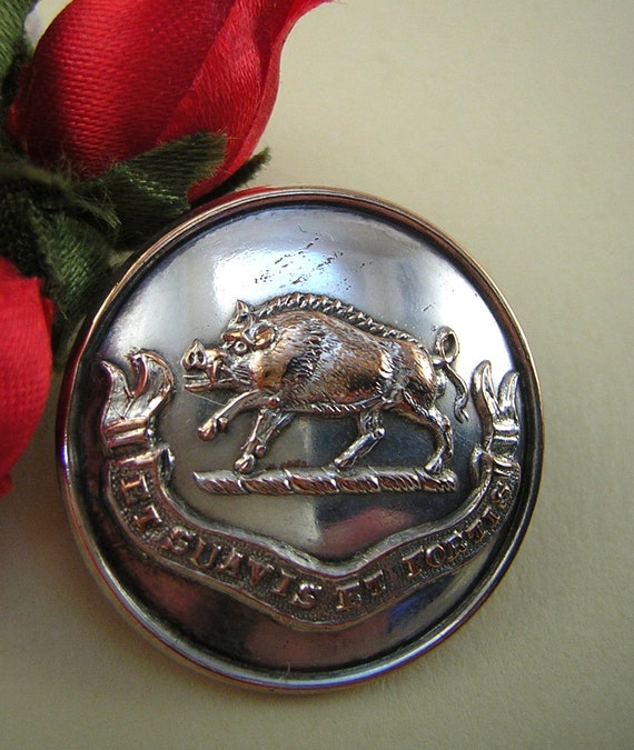 Running Wild Boar Livery Button Banner With Motto Torse | Etsy