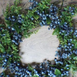 Blueberry Wreath, Large Wreath, Year Round Wreath, Spring Wreath Summer ...
