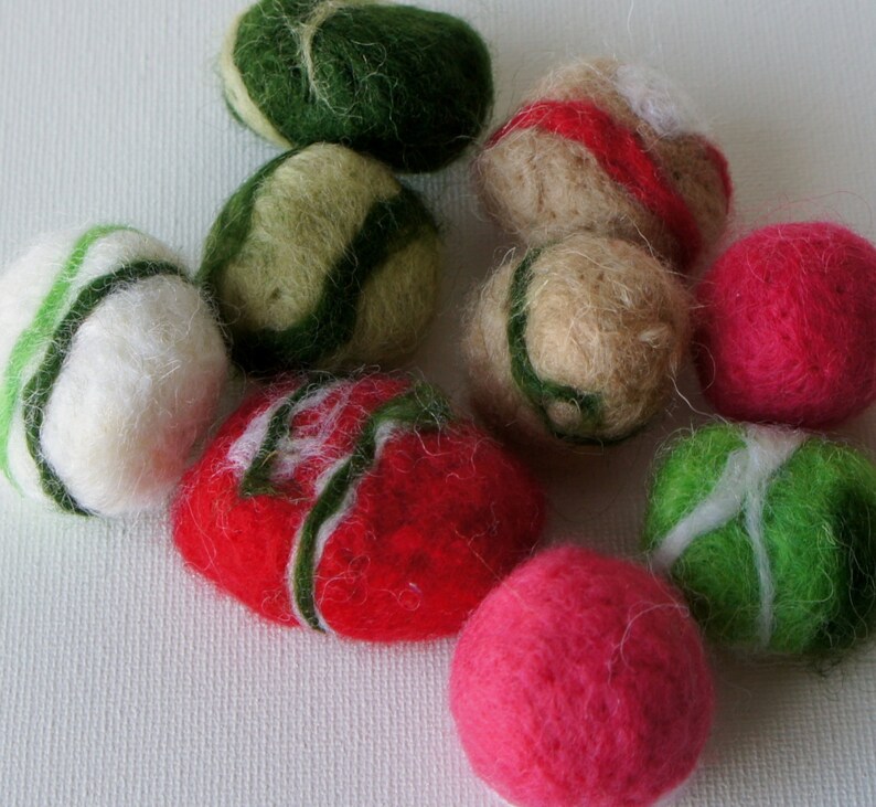 9 Felted Balls in a Bathtub Felt Balls in a Bowl INCLUDED - Etsy