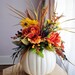Silk Flower Arrangement, Pumpkin Arrangement, Fall Floral, Thanksgiving ...