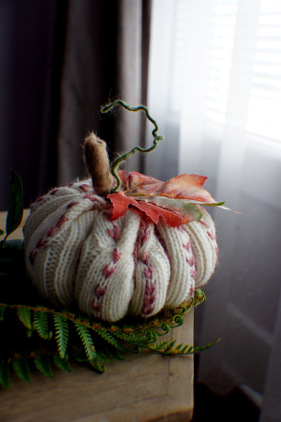 Textile Pumpkin Wool Pumpkin Fall Autumn Decor Harvest - Etsy