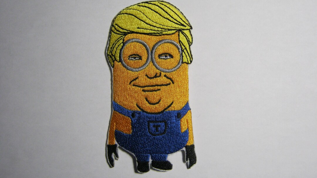 Funny Trump Imposter Minion Embroidered Patch, Gift Idea, Novelty ...
