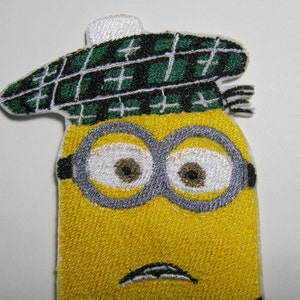 Scottish Two Eyed Minion in Kilt and Tam Embroidered Patch, Scotland ...