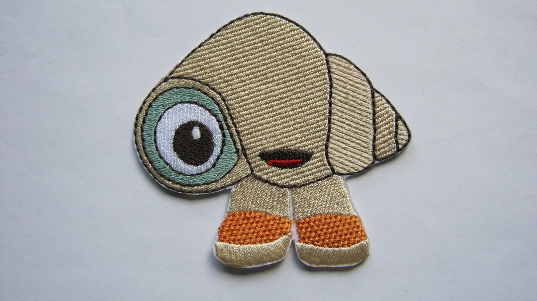 Adorable Shell Wearing Shoes Embroidered Patch, Movie Patch, Gift for ...