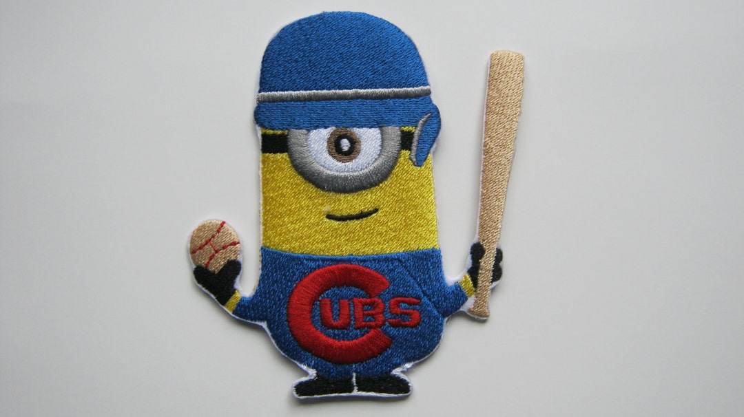 Chicago Cubs Minion Baseball Team Player Embroidered Patch, Fan Art ...