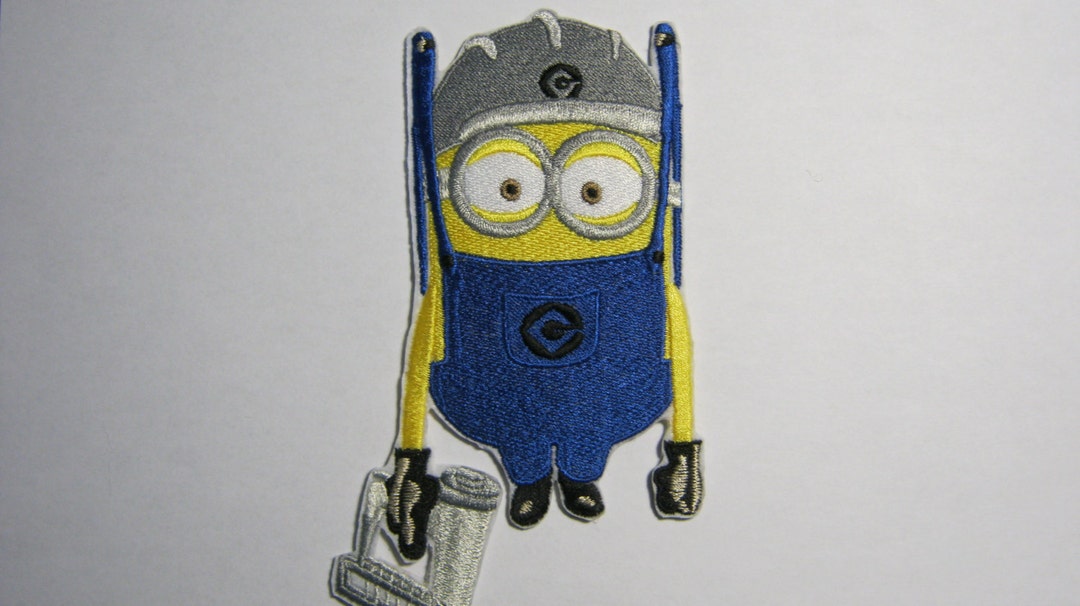 Minion Construction Worker Embroidered Patch, Gift for Him, Gift for ...