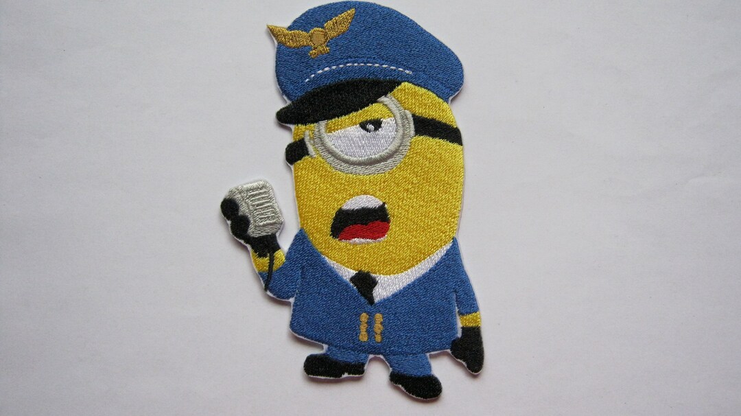 Co-pilot Minion Embroidered Patch, Aviation Travel Gift - Etsy