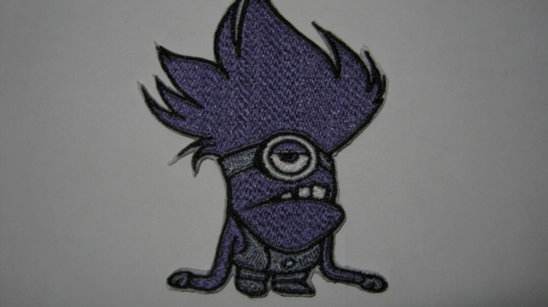 Evil Purple Minion Embroidered Patch, Gift for Her, Gift for Him, Movie ...