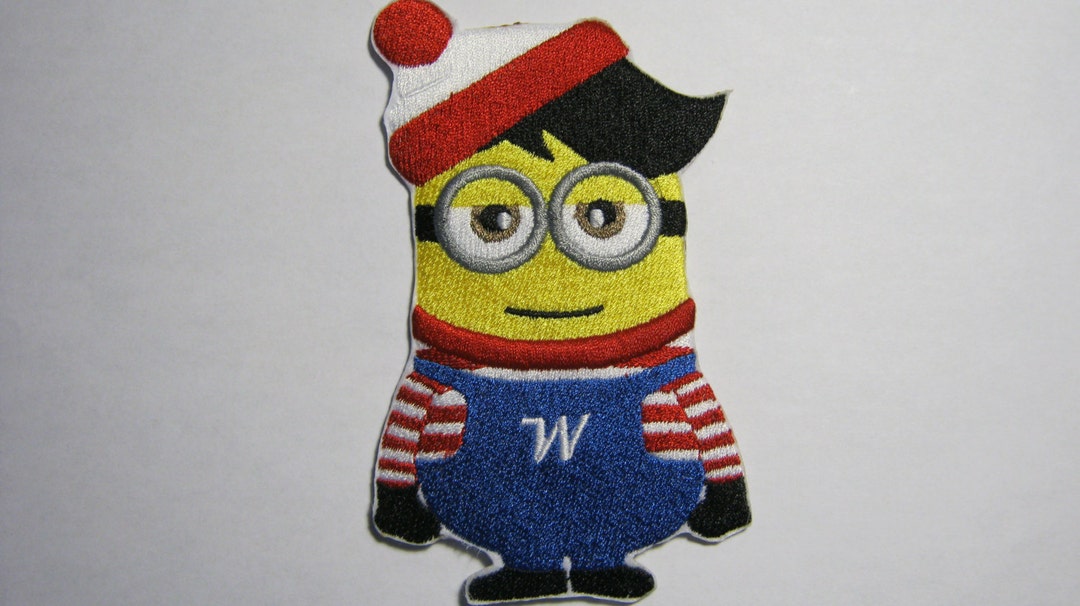 Minion Waldo Embroidered Iron on Patch, Novelty Gift - Etsy