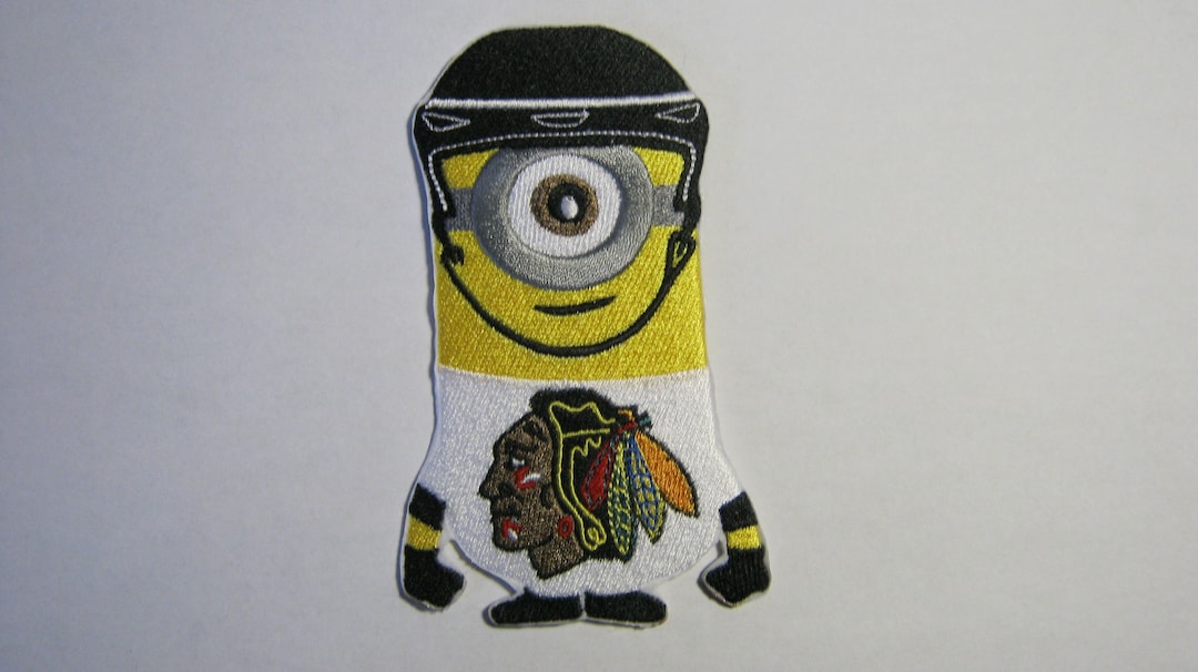Minion Chicago Hockey Player Embroidered Patch, Sports Fan - Etsy Canada
