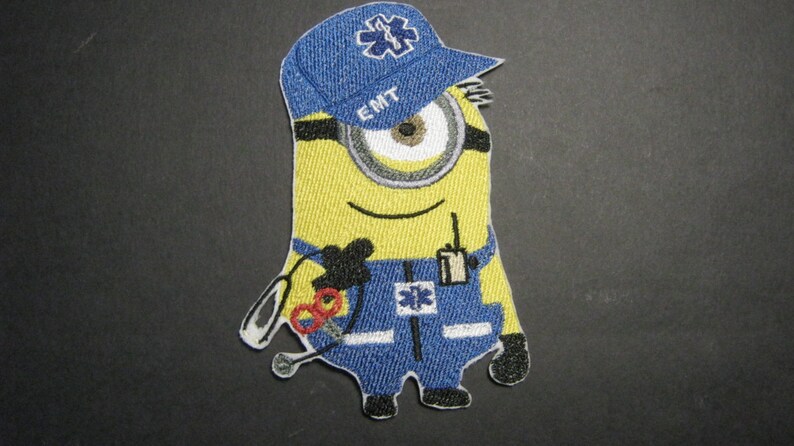 Minion EMT Embroidered Patch Emergency Medical Technician - Etsy