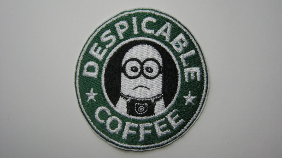 Minion Starbucks Lovers Despicable Coffee Embroidered Patch, Gift for ...
