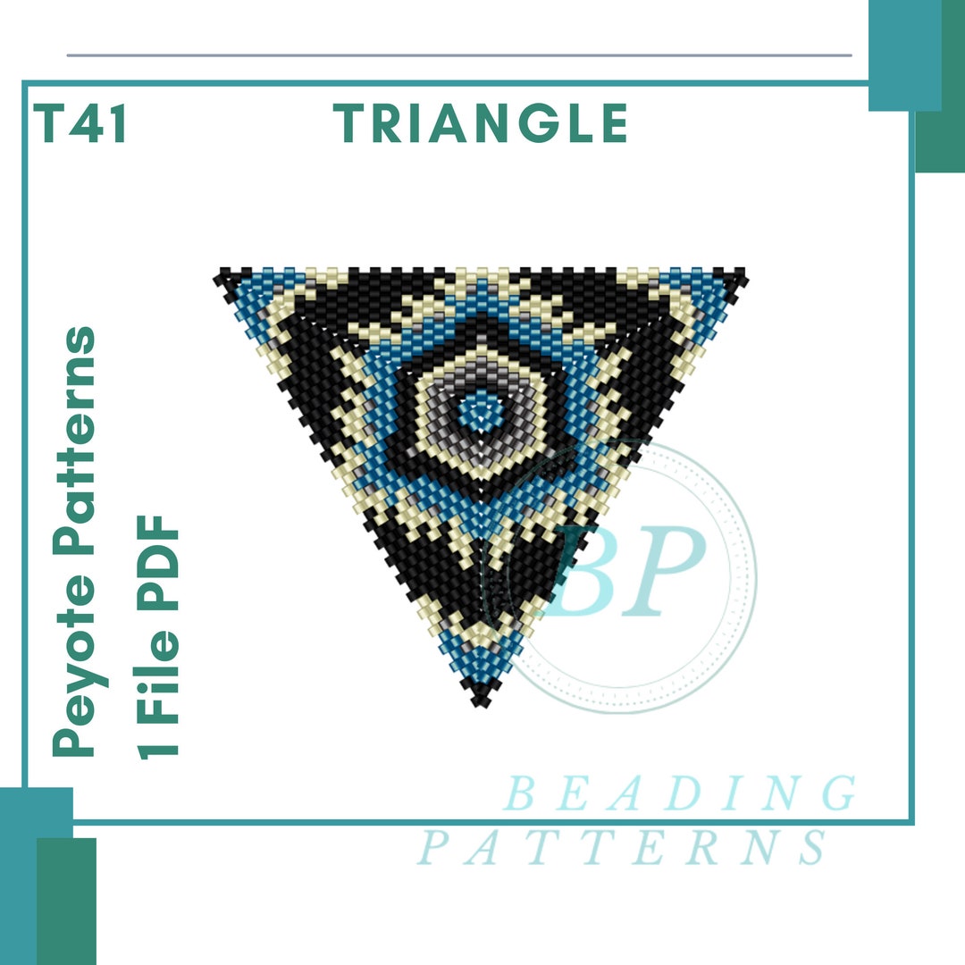 Triangle Patterns Pendant Beads, Diy Miyuki Tutorial Pendant, Beadwork ...
