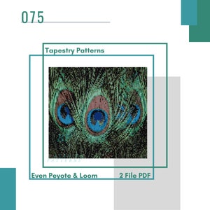 075 Peacock Tapestry Peacock Peyote Peacock Loom Even - Etsy