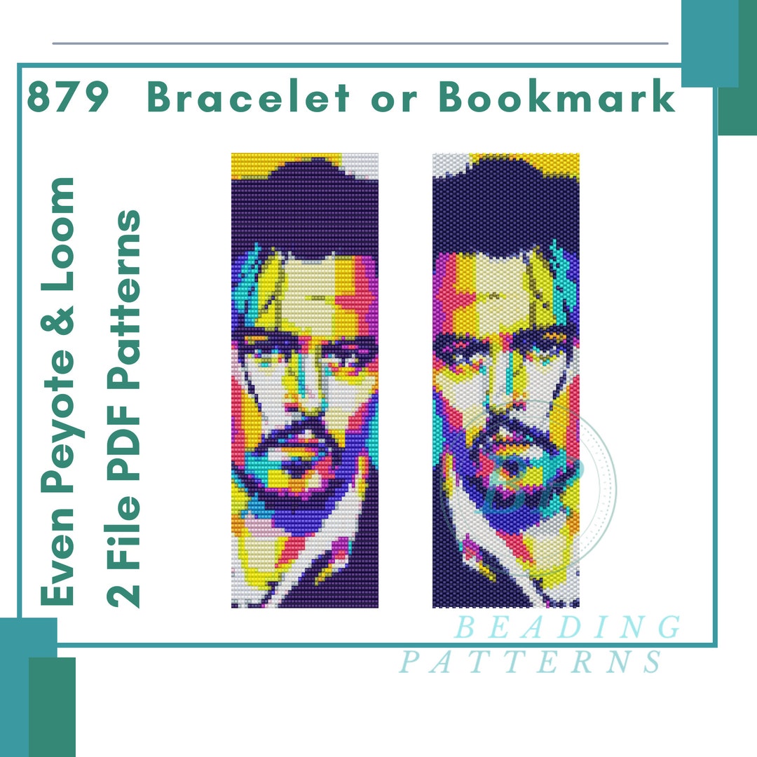 Johnny Depp Beads Patterns Even Peyote and Loom Stitch, Bookmarks Beads ...