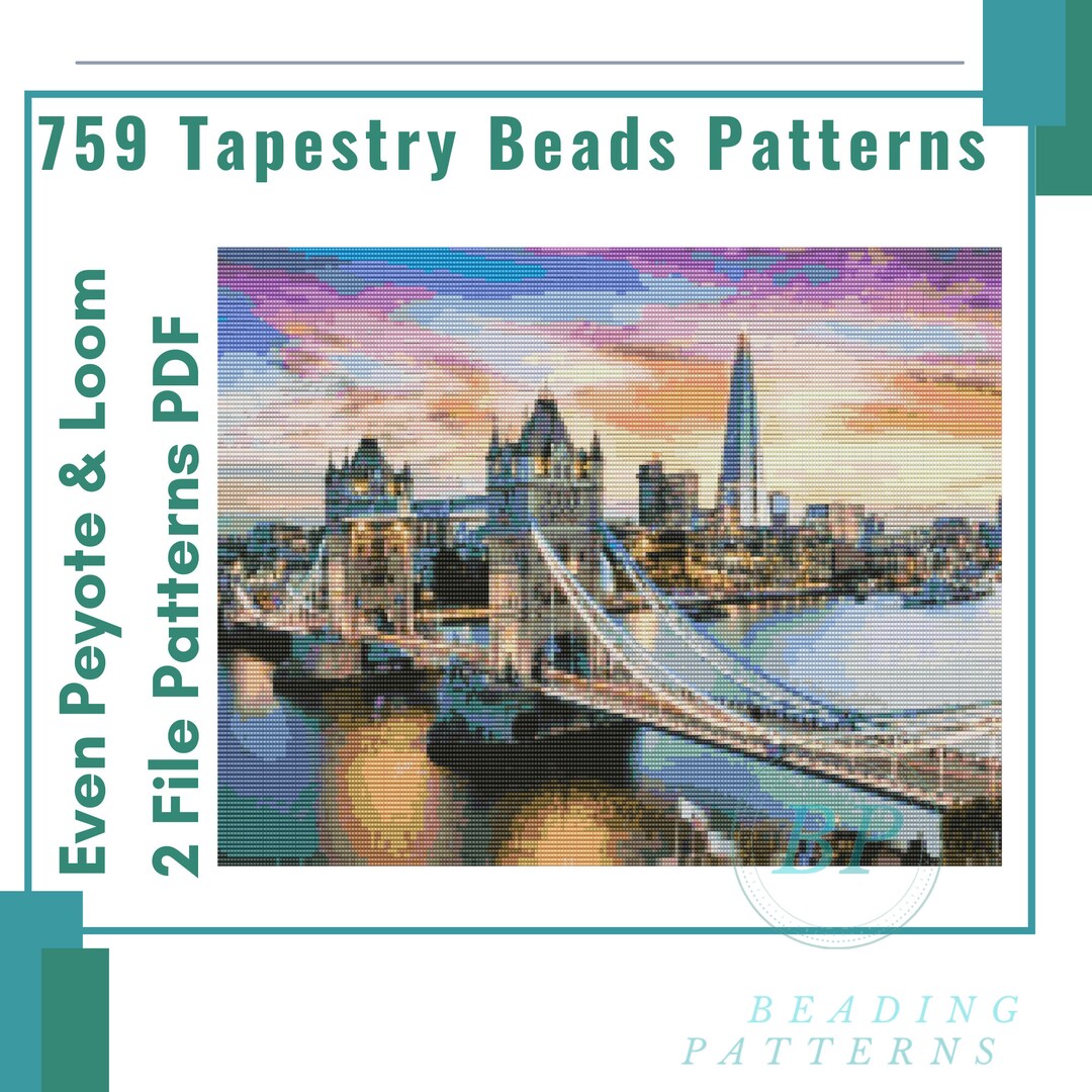England Beads Tapestry Even Peyote and Loom Patterns Miyuki - Etsy