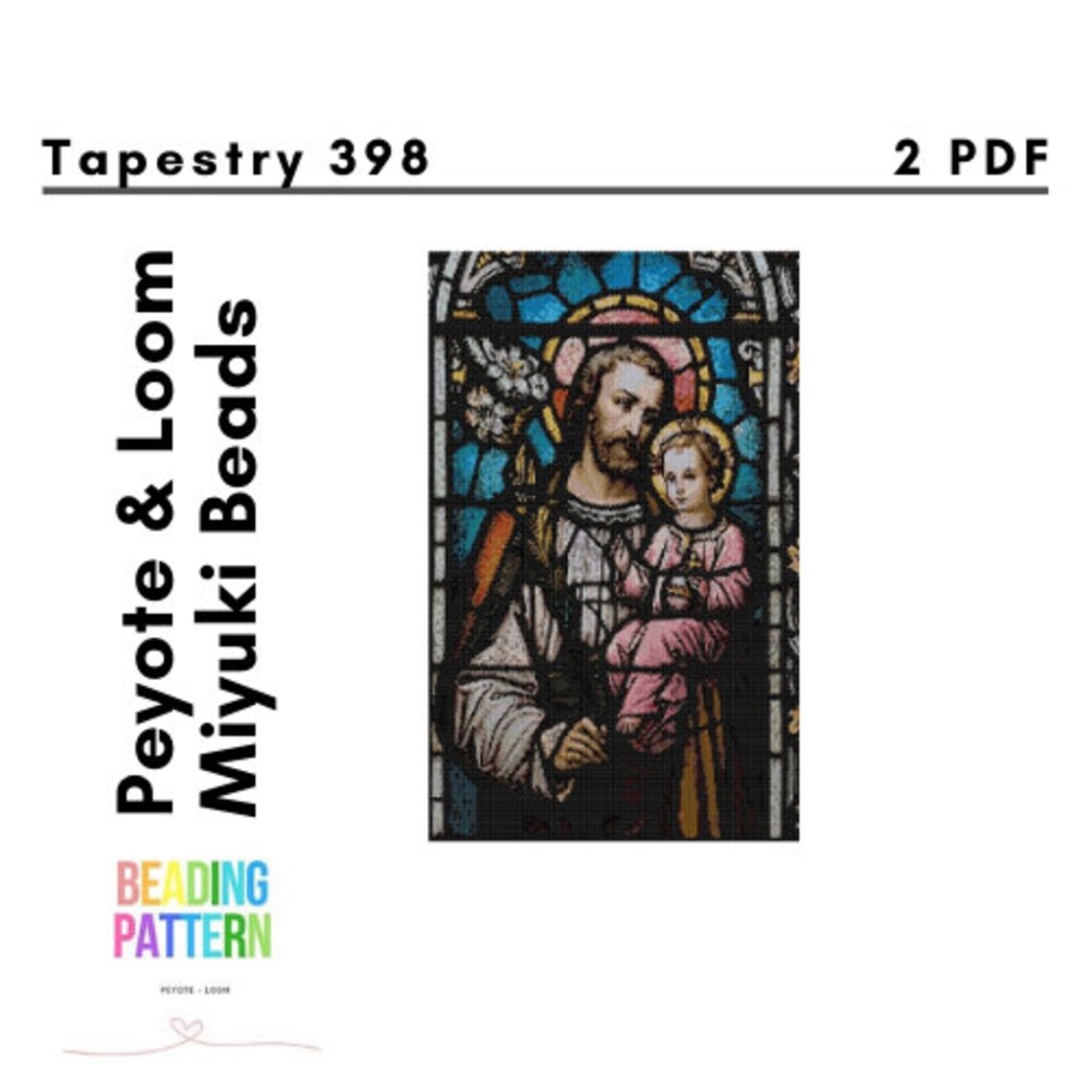 Jesus Christ Loom Peyote Tapestry Patterns Woven Beading | Etsy