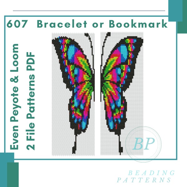 Butterfly Bracelet Loom Patterns - Etsy