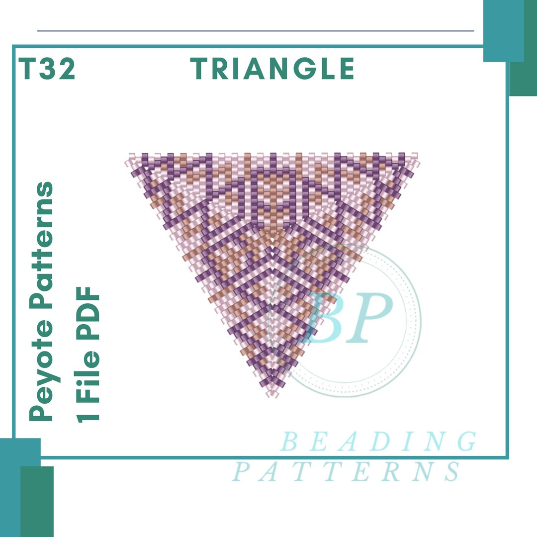 Triangle Patterns Pendant Beads, Diy Miyuki Tutorial Pendant, Beadwork ...